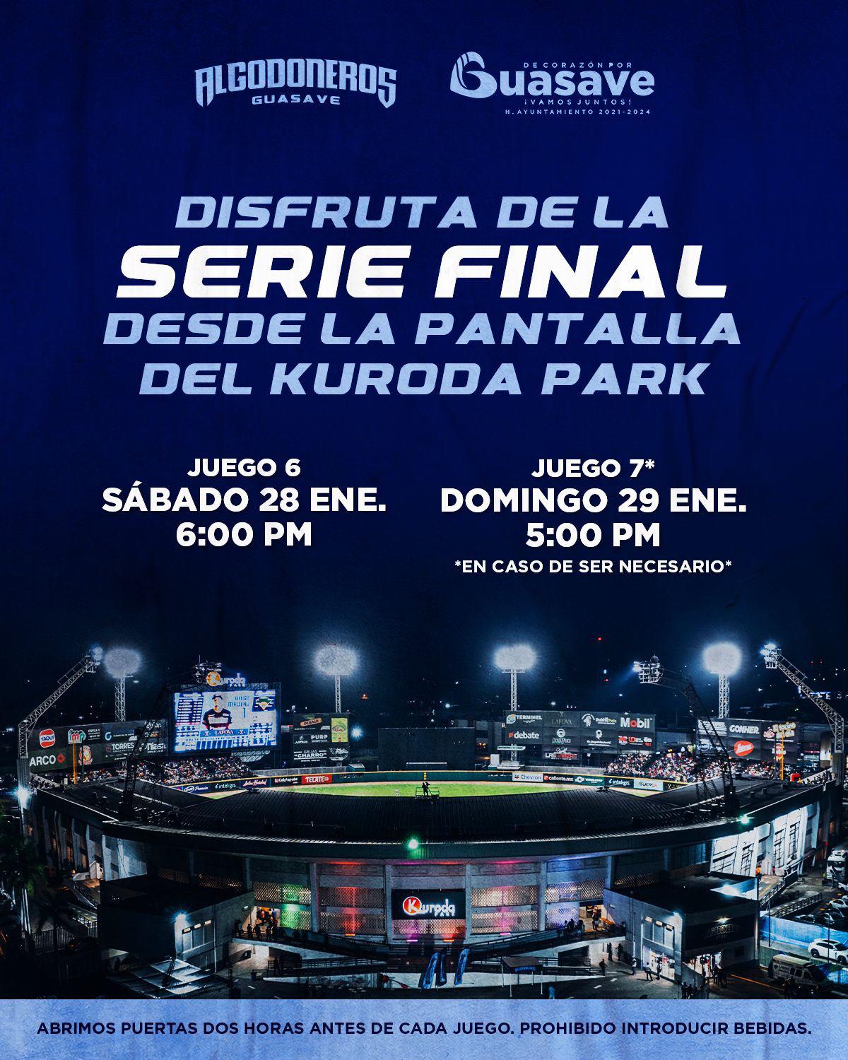 Aficionados en Guasave podrán presenciar la resolución de la final a ...