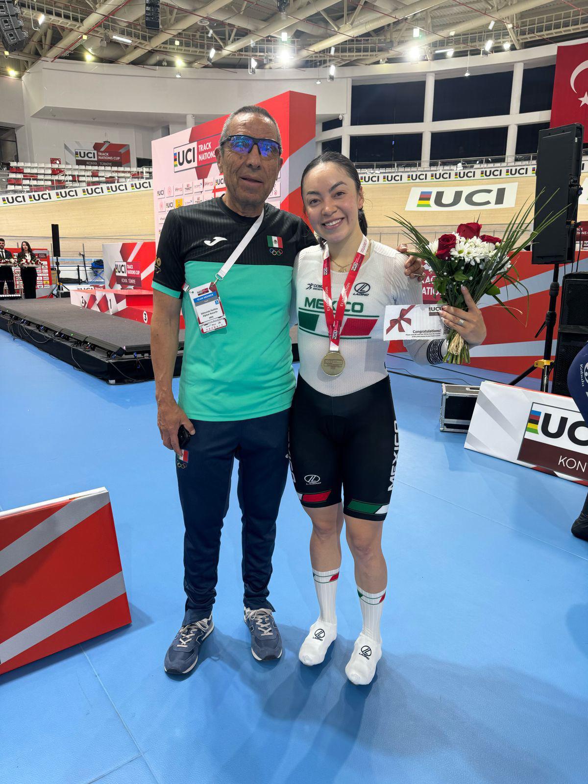 Yareli Acevedo da a México medalla de oro en Copa de Naciones de Ciclismo en Turquía