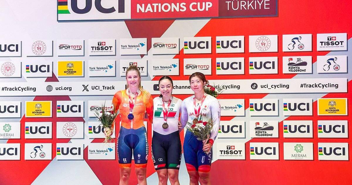 Yareli Acevedo da a México medalla de oro en Copa de Naciones de Ciclismo en Turquía