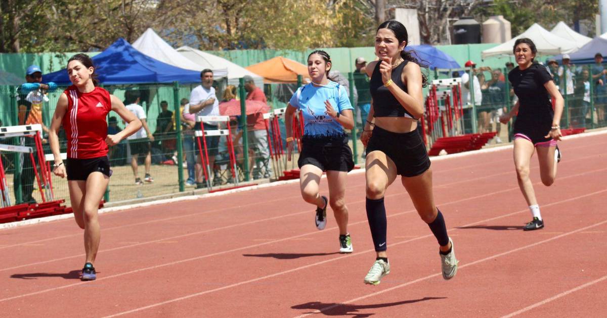 Disfrutan atletas de Encuentro Atlético de Pista y Campo