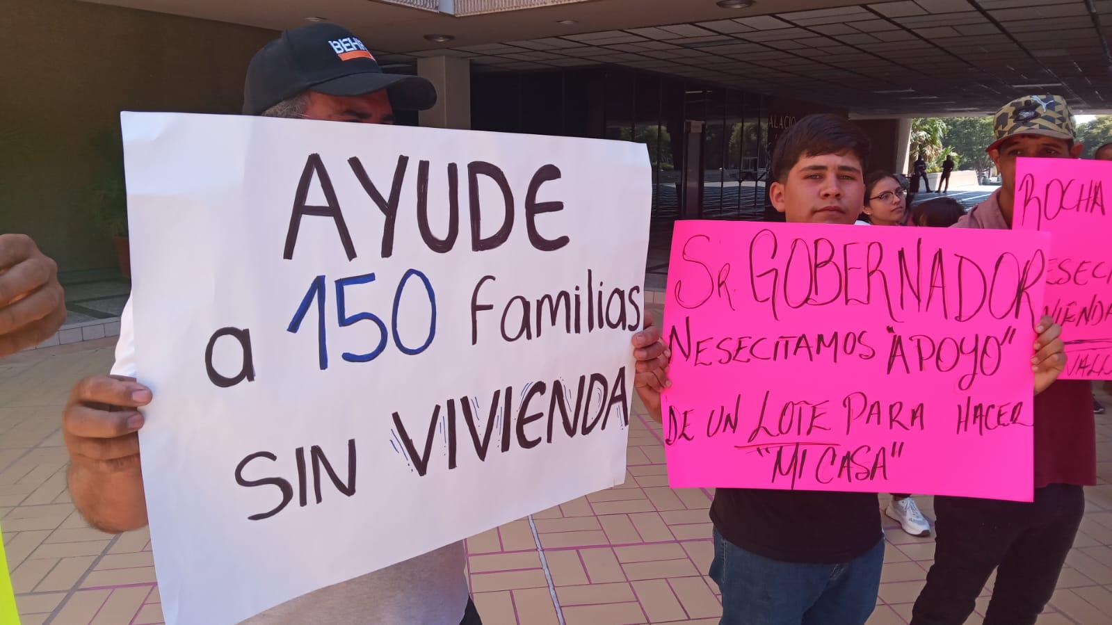 Personas sin vivienda piden atención del Gobierno de Sinaloa