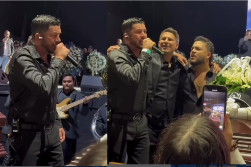 Rinde homenaje Luis Ángel ‘El Flaco’ a Yeison Jiménez en su funeral