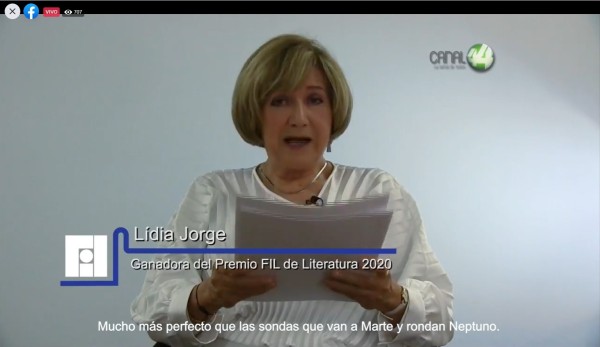 "Recibe Lidia Jorge el Premio FIL de Literatura"