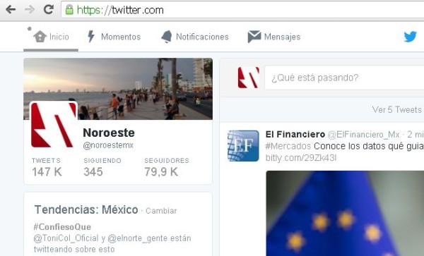 "Lanza Twitter en México su botón de Moments"