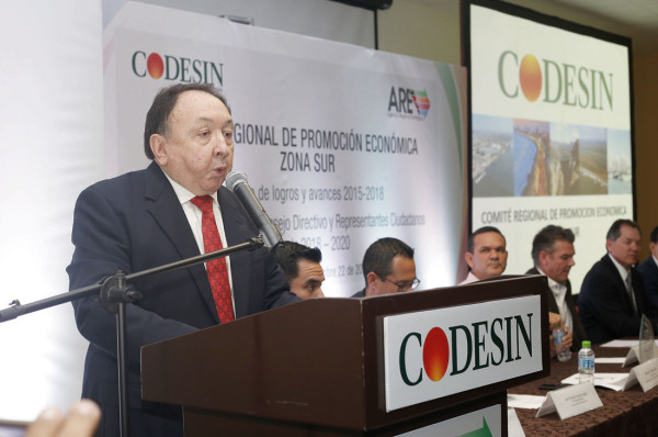 "Alfredo Ruelas es el nuevo presidente de Codesin Zona Sur"