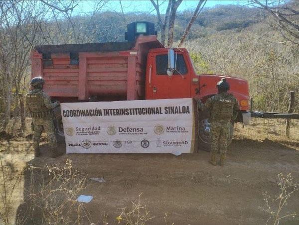 Asegura la Marina en Cosalá hasta una góndola blindada