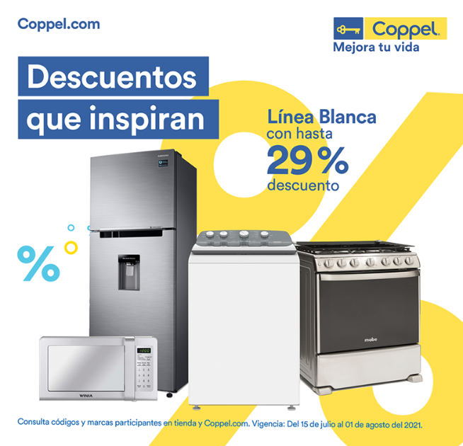 “Aprovecha los increíbles descuentos en línea blanca que Coppel tiene ... “Aprovecha los increíbles descuentos en línea blanca que Coppel tiene ...