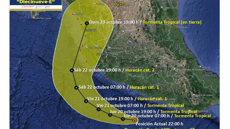Se mueve posible ciclón en el Pacífico; se pronostica impacte el norte de Nayarit este domingo: SMN
