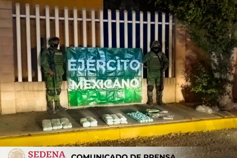 Ejército Mexicano y Guardia Nacional aseguran droga, armas y vehículos en Culiacán