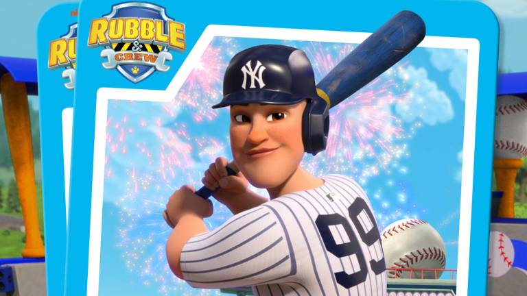 Aaron Judge aparece como invitado en el programa ‘Rubble & Crew’