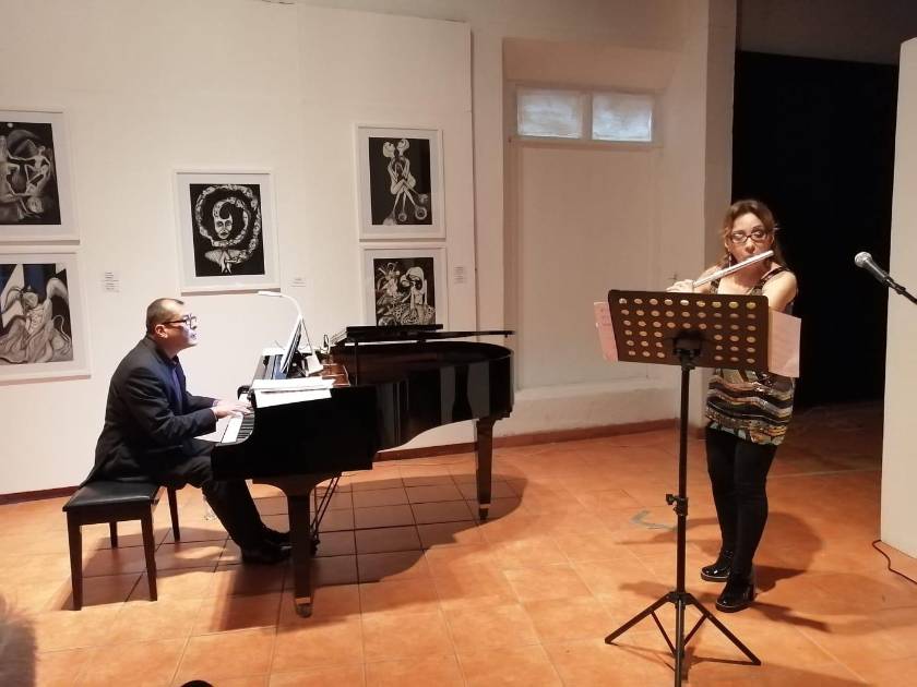 Disfrutan el concierto de música rusa con Frida Fernández y Eduardo Pérez