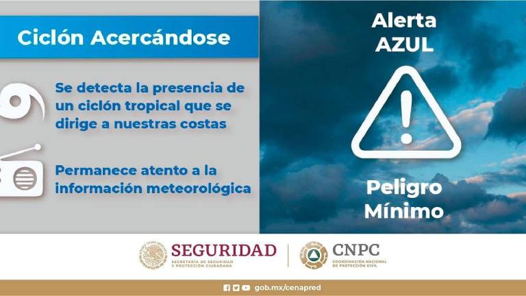 Mazatlán entra en alerta azul por ‘Kay’