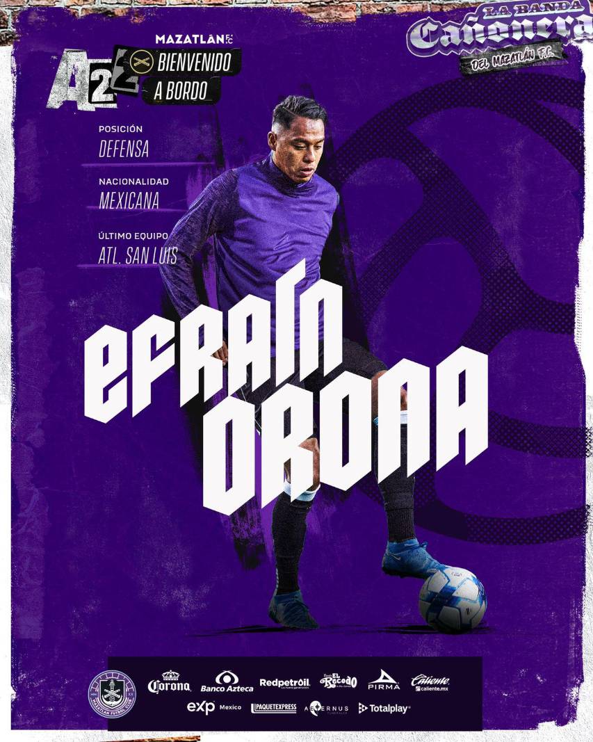 Efraín Orona y Enrique Cedillo se incorporan al Mazatlán FC