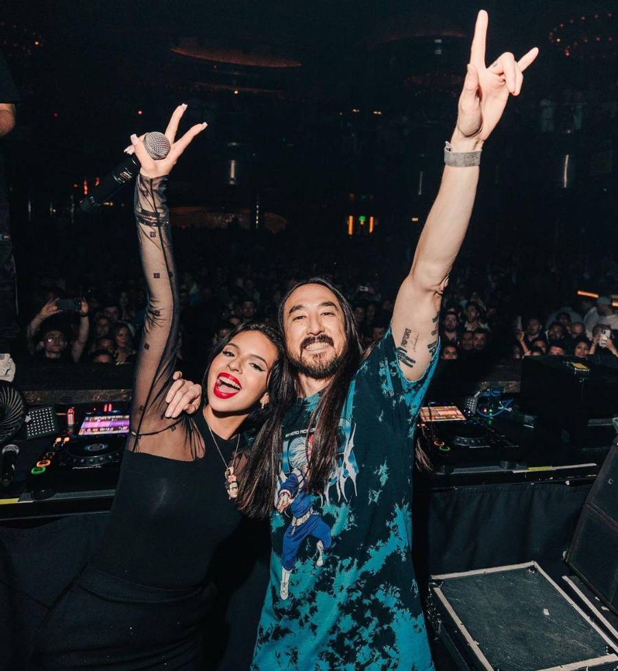 Graba Ángela Aguilar tema en colaboración con Steve Aoki