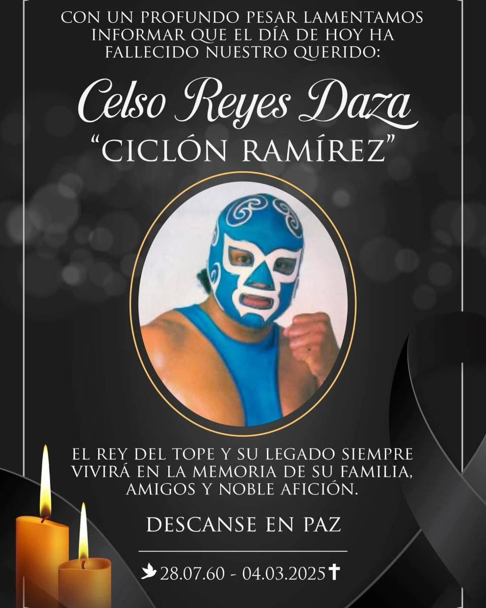 Fallece Ciclón Ramírez, leyenda de la lucha libre mexicana, a los 64 años